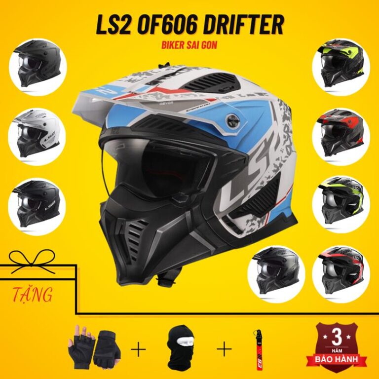 Mũ Fullface LS2 OF606 Drifter