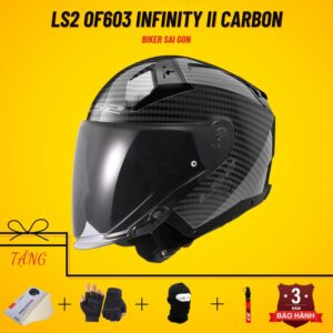 Mũ 3/4 LS2 OF603 Infinity II Carbon