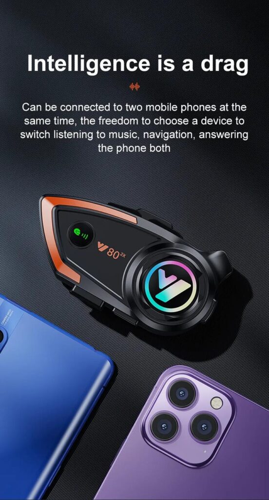 Tai Nghe Bluetooth Mũ Bảo Hiểm Yuxi Y80 20X (Intercom 500m)