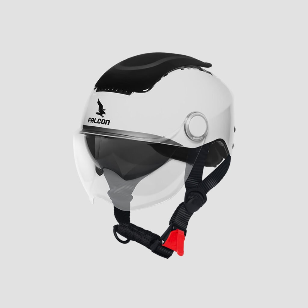 Nón Bảo Hiểm Nửa Đầu 2 Kính Falcon Bee - Biker Sài Gòn